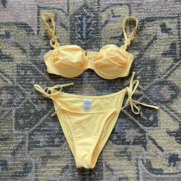 wild fable | Swim | Bikini Set Target Wild Fable Yellow Flowers Small ...